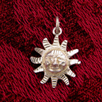 Sun face Silver pendant (jewelry gifts) |nilestone.com
